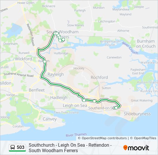 503 Route: Schedules, Stops & Maps - South Woodham Ferrers (Updated)