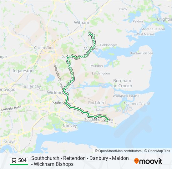 504 Route: Schedules, Stops & Maps - Southchurch (Updated)