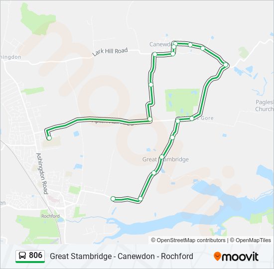 806 Route: Schedules, Stops & Maps - Rochford (Updated)