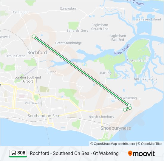 808 Route: Schedules, Stops & Maps - Rochford (Updated)