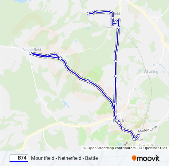 b74 Route: Schedules, Stops & Maps - Battle (Updated)