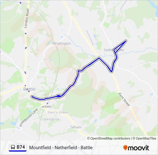 B74 Route: Schedules, Stops & Maps - Battle (Updated)