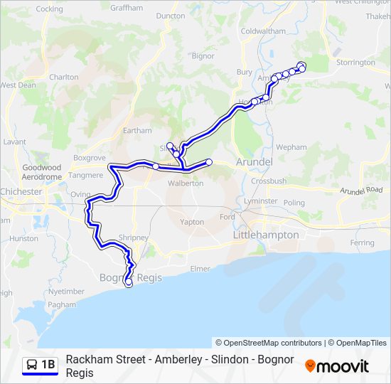 1b Route: Schedules, Stops & Maps - Bognor Regis (Updated)