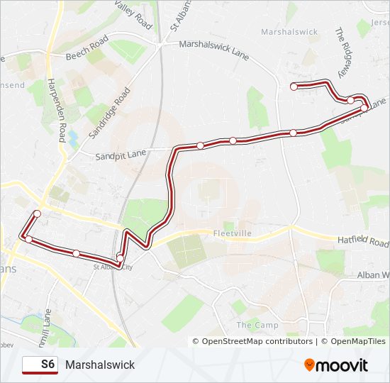 s6 Route: Schedules, Stops & Maps - Marshalswick (Updated)