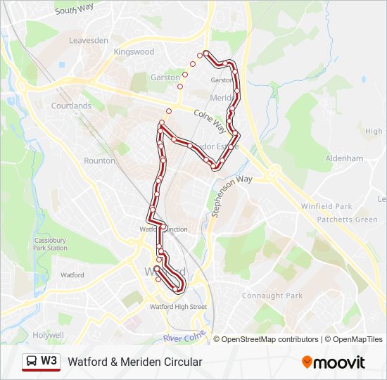 W3 Route: Schedules, Stops & Maps - Watford (Updated)