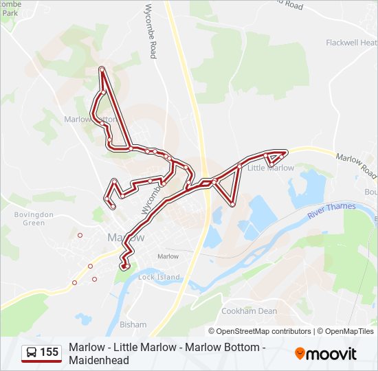 155 Route: Schedules, Stops & Maps - Marlow (Updated)