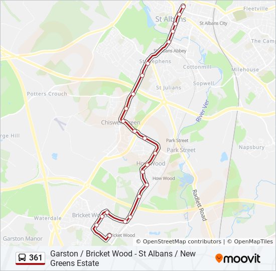 361 Route: Schedules, Stops & Maps - Bricket Wood (Updated)