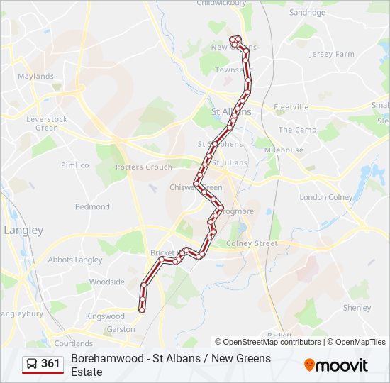 361 Route: Schedules, Stops & Maps - New Greens (Updated)