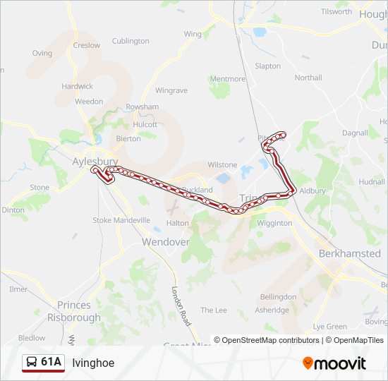 61A Route: Schedules, Stops & Maps - Ivinghoe (Updated)