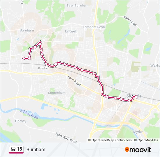 13 Route: Schedules, Stops & Maps - Burnham (Updated)