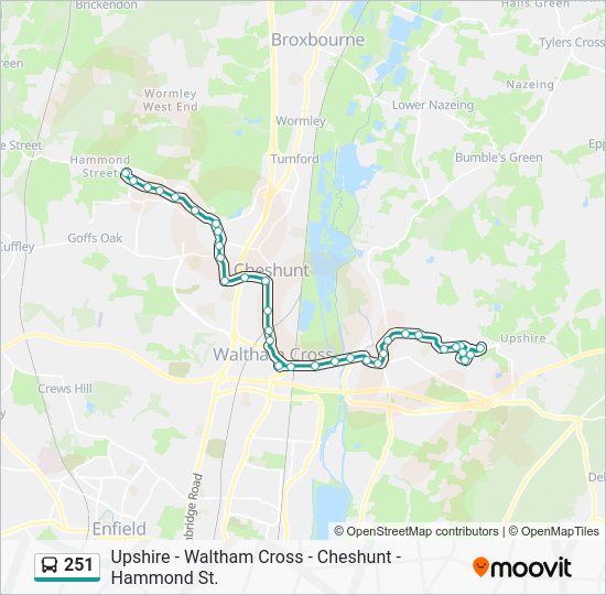 251 Route: Schedules, Stops & Maps - Hammond Street (Updated)