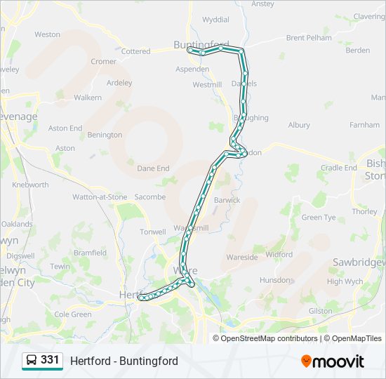 331 Route: Schedules, Stops & Maps - Hertford (Updated)