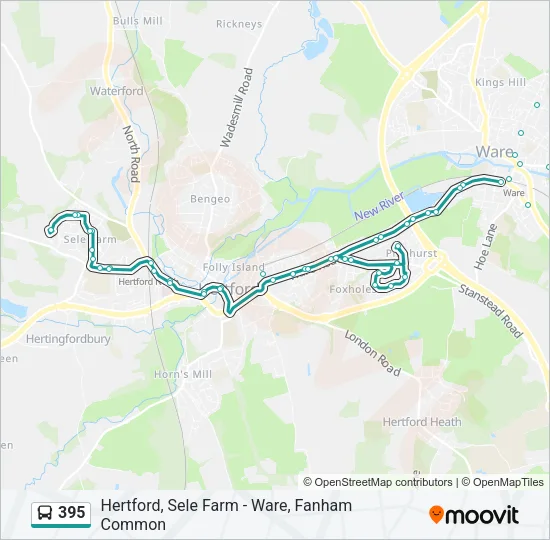 395 Route: Schedules, Stops & Maps - Sele Farm (Updated)