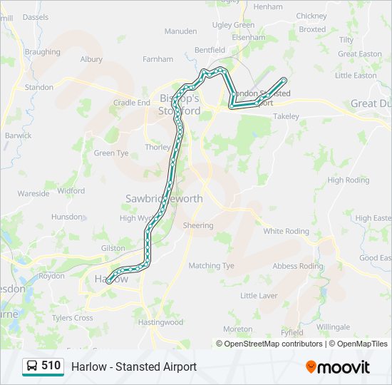 510 Route: Schedules, Stops & Maps - Stansted Airport (Updated)
