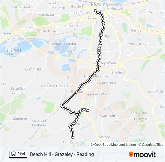 154 Route: Schedules, Stops & Maps - Beech Hill (Updated)