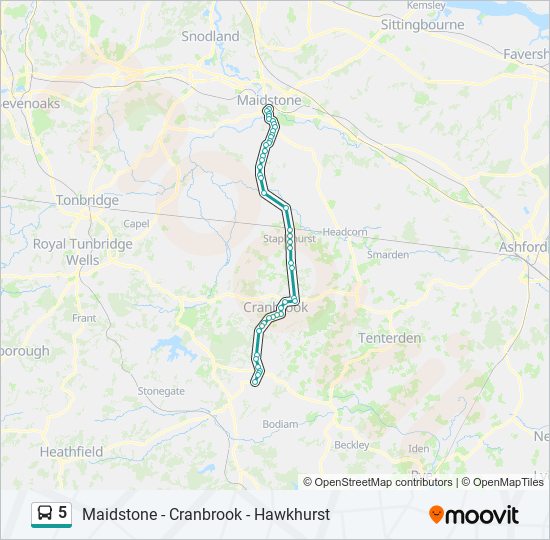 5 Route: Schedules, Stops & Maps - Maidstone (Updated)