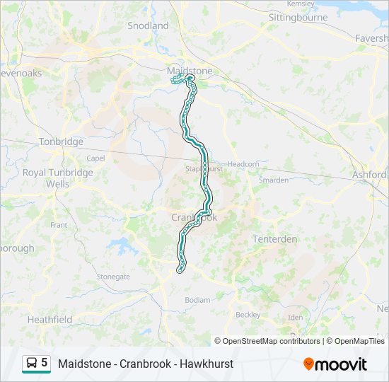 5 Route: Schedules, Stops & Maps - Maidstone (Updated)