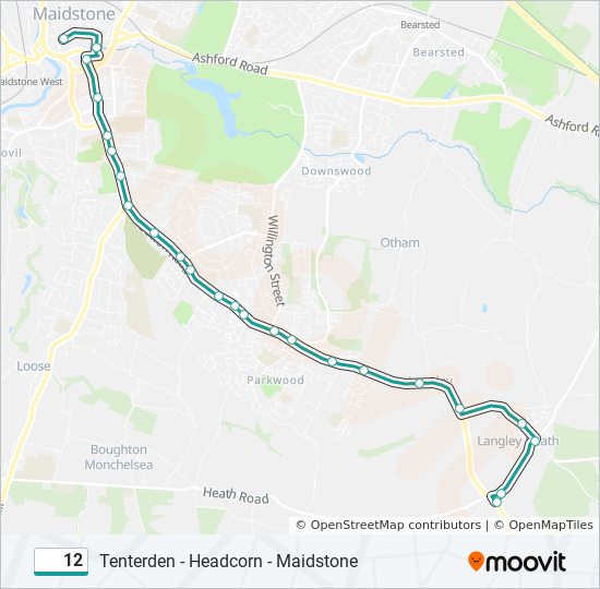 12 Route: Schedules, Stops & Maps - Langley (Updated)
