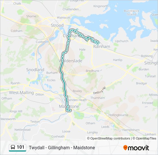 101 Route: Schedules, Stops & Maps - Maidstone (Updated)