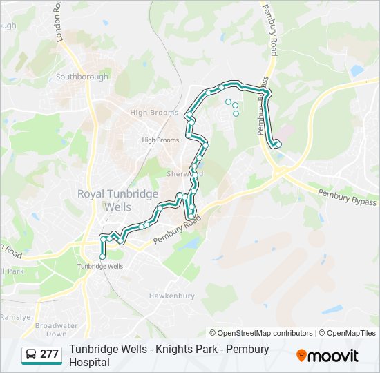 277 Route: Schedules, Stops & Maps - Tunbridge Wells (Updated)
