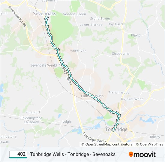 402 Route: Schedules, Stops & Maps - Tonbridge (Updated)