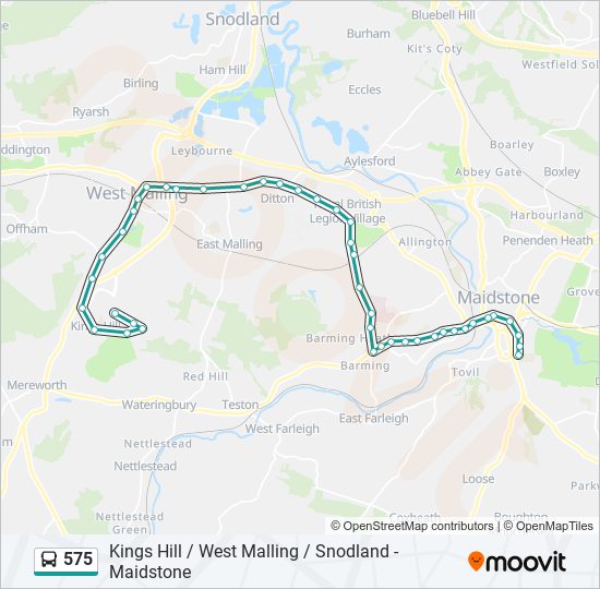 575 Route: Schedules, Stops & Maps - Maidstone (Updated)