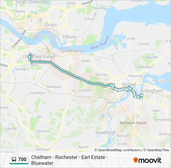 700 Route: Schedules, Stops & Maps - Bluewater (Updated)