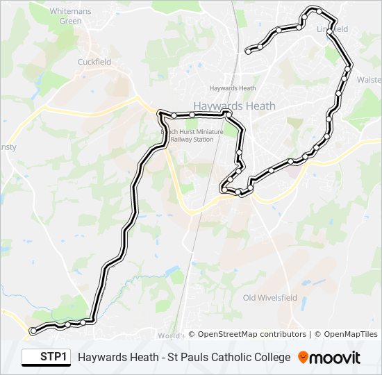 stp1 Route: Schedules, Stops & Maps - Haywards Heath (Updated)