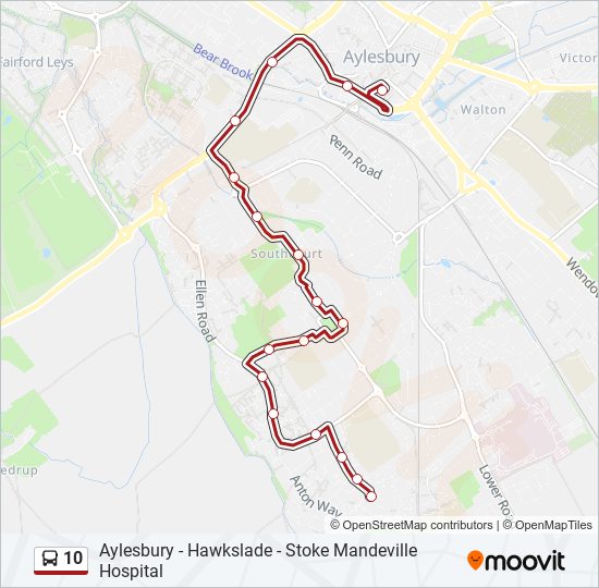 10 Route: Schedules, Stops & Maps - Aylesbury (Updated)