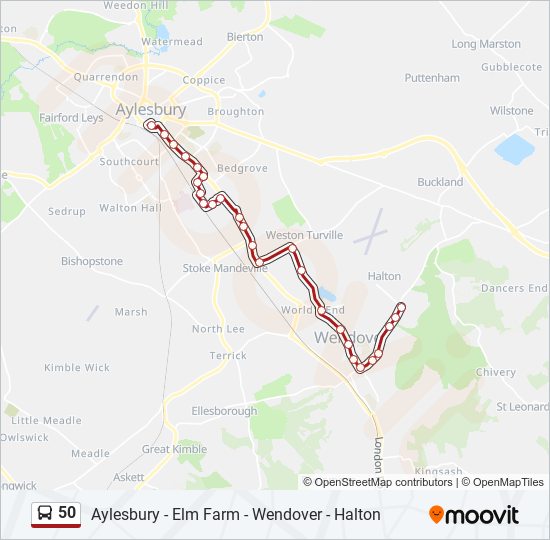 50 Route: Schedules, Stops & Maps - Halton (Updated)