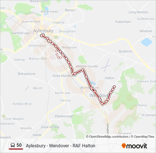 50 Route: Schedules, Stops & Maps - Aylesbury (Updated)