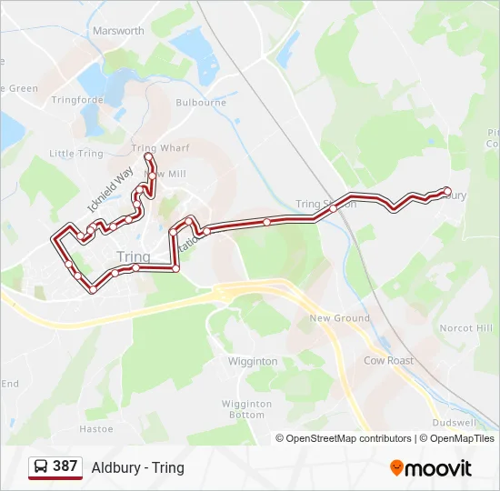 387 Route: Schedules, Stops & Maps - New Mill (Updated)