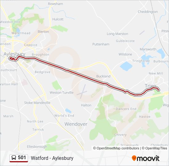 501 Route: Schedules, Stops & Maps - Aylesbury (Updated)