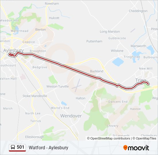 501 Route: Schedules, Stops & Maps - Aylesbury (Updated)