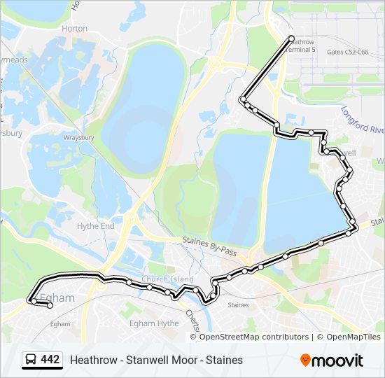 442 Route: Schedules, Stops & Maps - Egham (Updated)