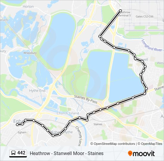 442 Route: Schedules, Stops & Maps - Egham (Updated)