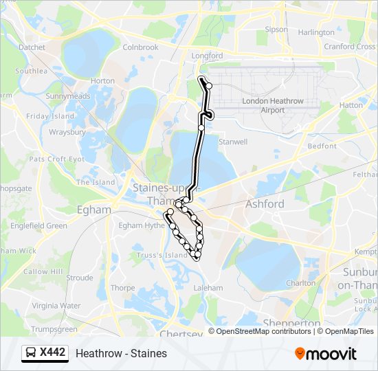 x442 Route: Schedules, Stops & Maps - Staines (Updated)