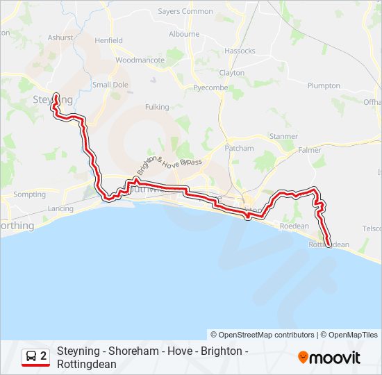 2 Route: Schedules, Stops & Maps - Steyning (Updated)