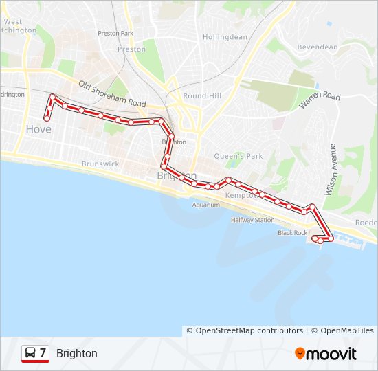 7 Route: Schedules, Stops & Maps - Brighton (Updated)