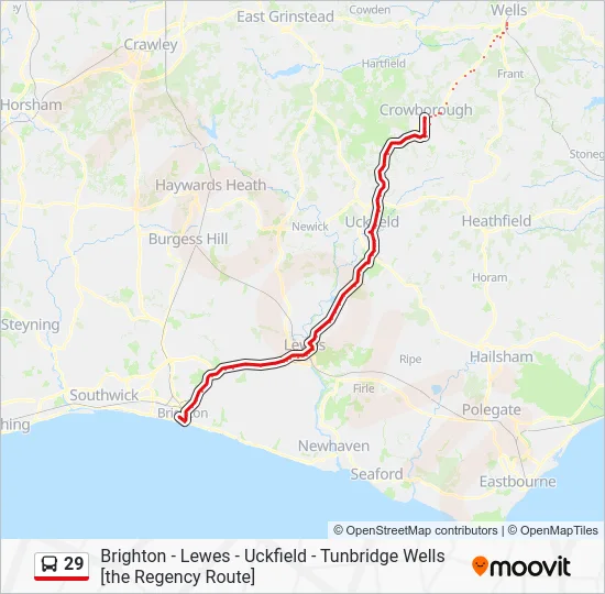 29 Route: Schedules, Stops & Maps - Brighton (Updated)