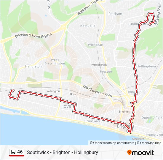 46 Route: Schedules, Stops & Maps - Hove (Updated)