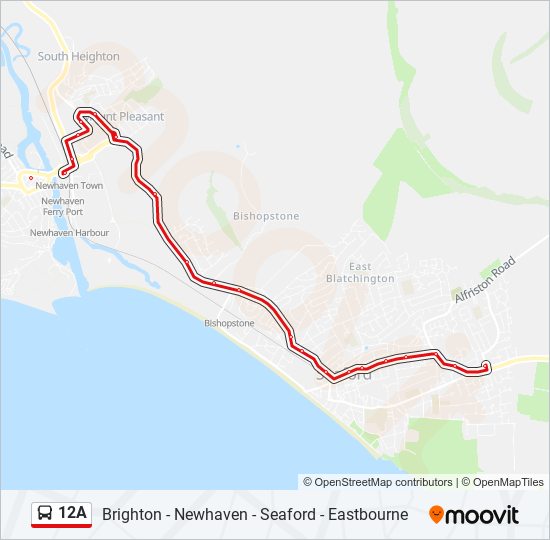 12a Route: Schedules, Stops & Maps - Seaford (Updated)