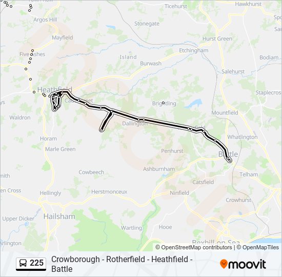 225 Route: Schedules, Stops & Maps - Battle (Updated)