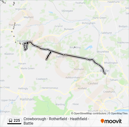 225 Route: Schedules, Stops & Maps - Battle (Updated)