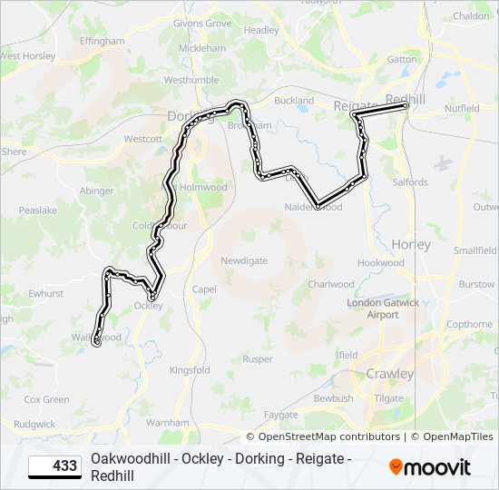 433 Route: Schedules, Stops & Maps - Wallis Wood (Updated)
