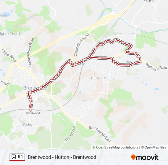 Bus 81 Route Map Bus 81 Route Map