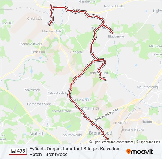 473 Route: Schedules, Stops & Maps - Brentwood (Updated)