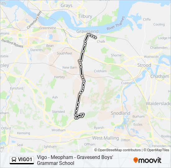 vigo1 Route: Schedules, Stops & Maps - Vigo Village (Updated)