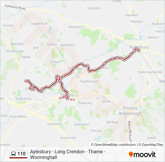 110 Route: Schedules, Stops & Maps - Aylesbury (Updated)