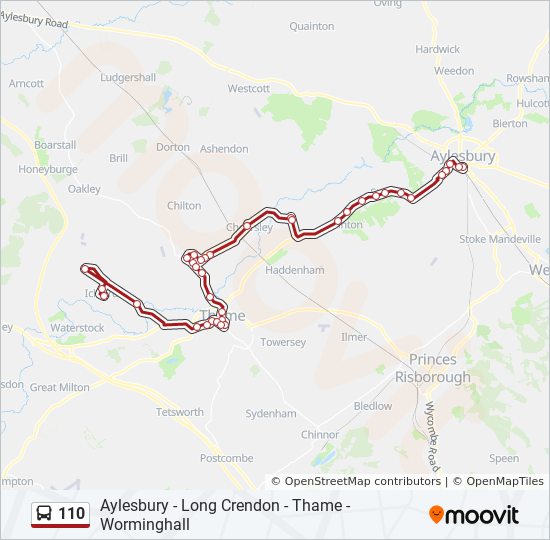 110 Route: Schedules, Stops & Maps - Ickford (Updated)